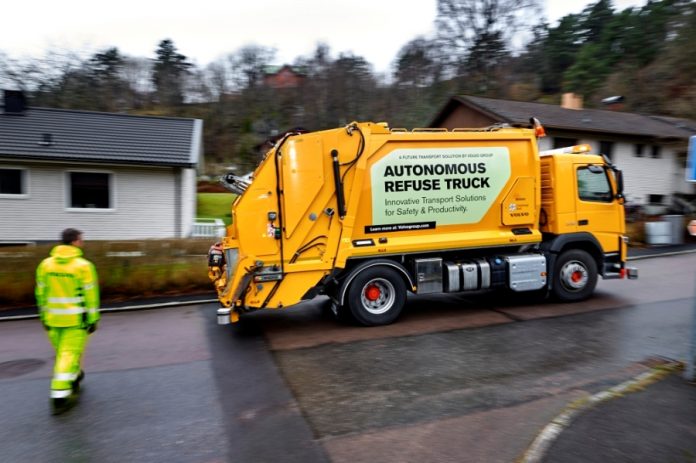 Volvo pioneers autonomous, self-driving refuse truck
