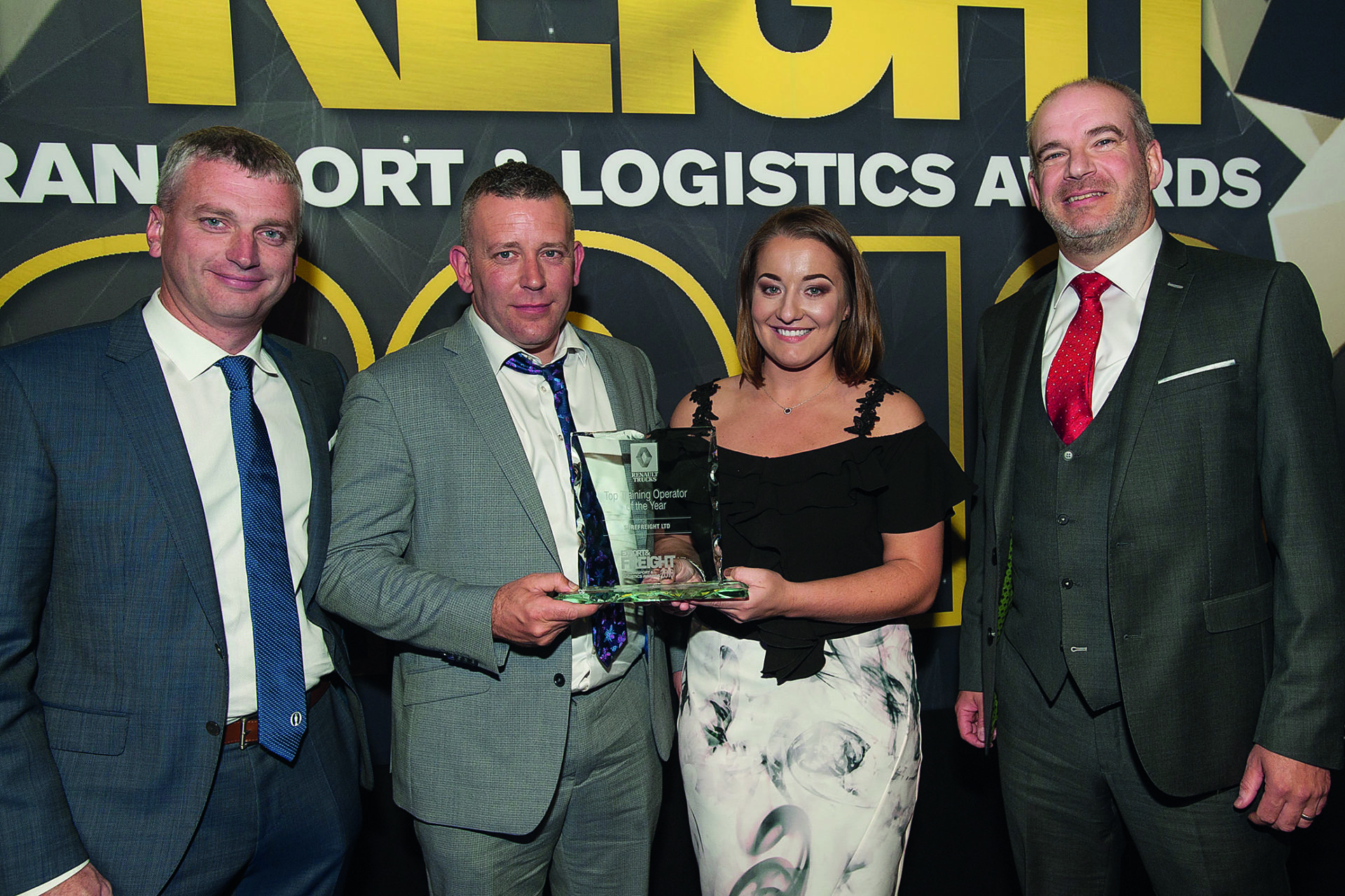 Top Training Operator of the Year: Surefreight Ltd (L-R: Joel Taggart ...