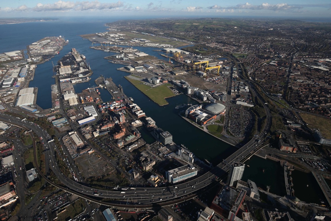 Belfast Harbour aerial 2019 i - Export and Freight